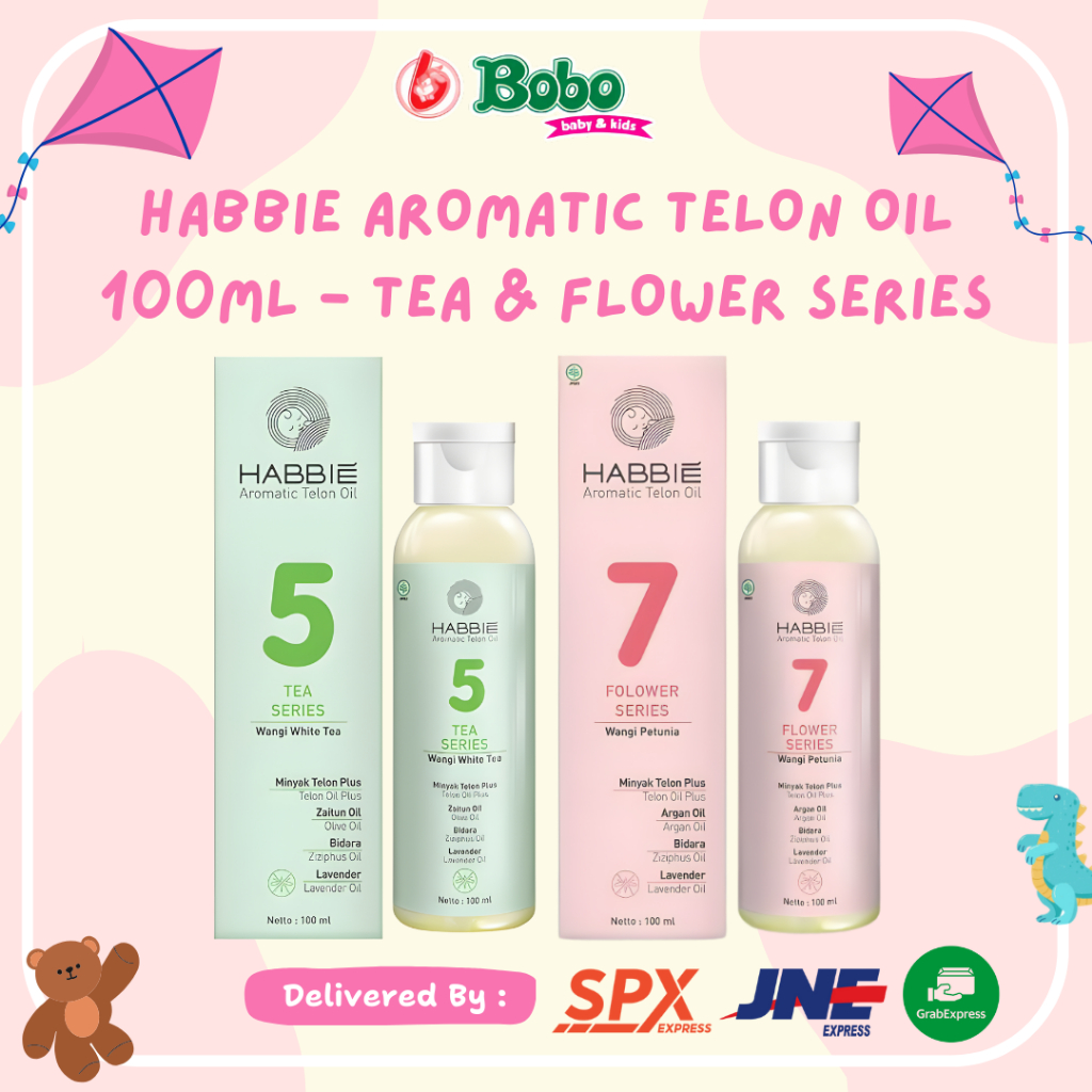 Jual Habbie Aromatic Telon Oil 100ml - Tea & Flower Series - Minyak ...