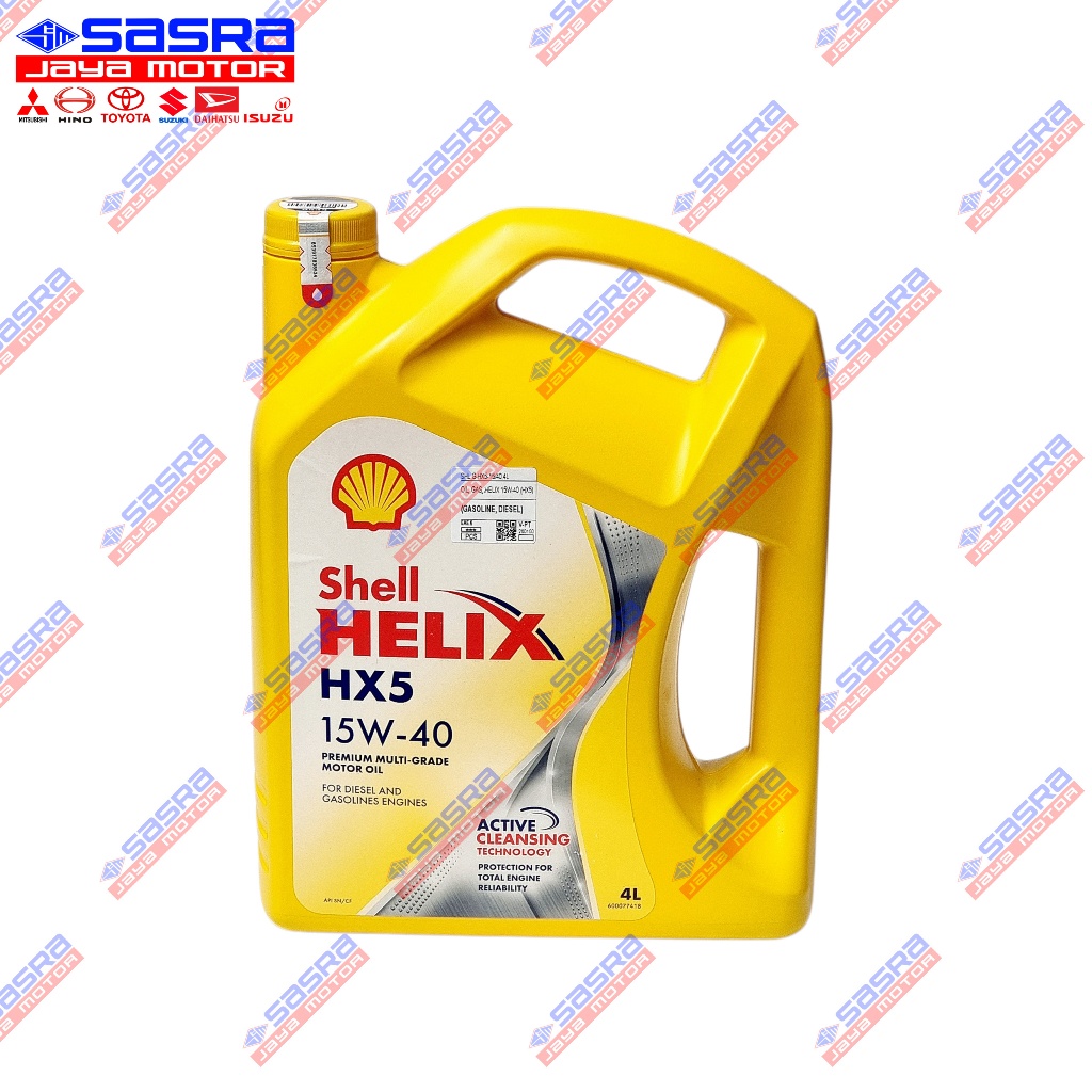 Jual Oli Mesin Bensin SHELL HX5 15W-40 (4 LITER) Gasoline Engine Oil ...