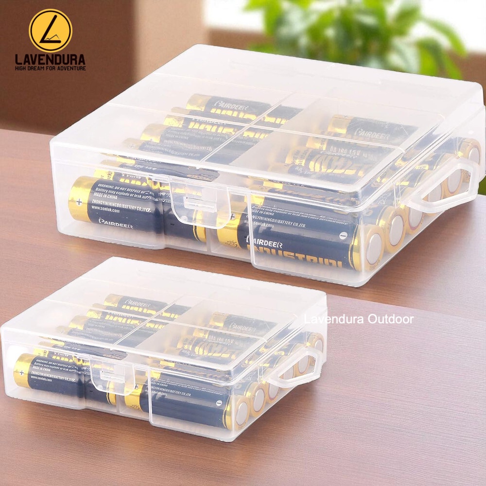Jual Kotak Case Baterai AA AAA 24 Slot Plastic A2 A3 Multifunction ...