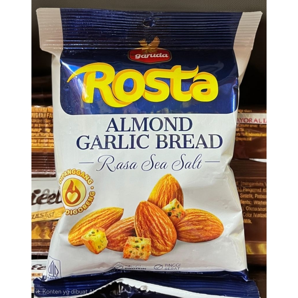 Jual Garuda Rosta Almond Garlic Bread Sea Salt 35g | Shopee Indonesia