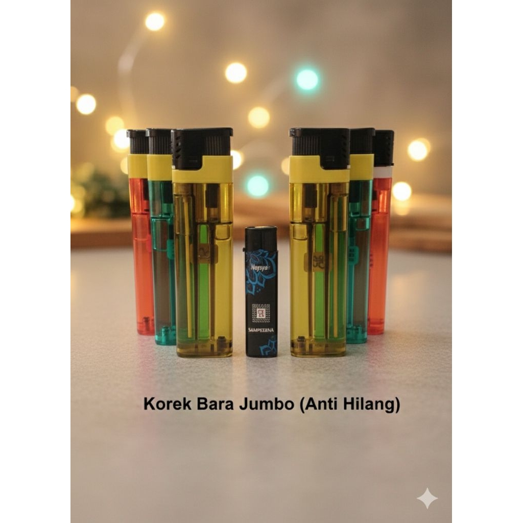 Jual Korek Api Gas Bara JUMBO Anti Angin Ukuran Lebih Besar | Shopee ...