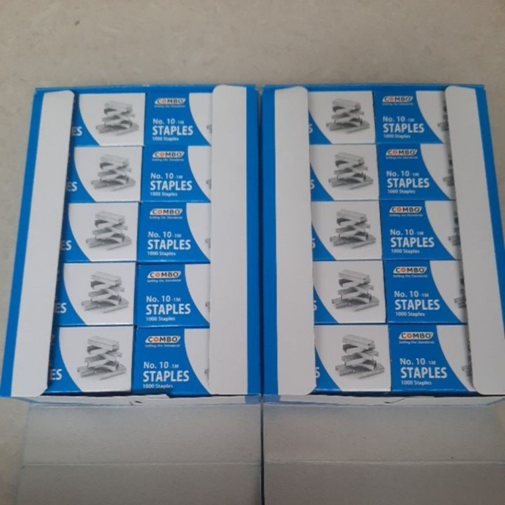 Jual Isi steples EXSIS no.10 atau COMBO isi 20box atau 20.000 pcs ...