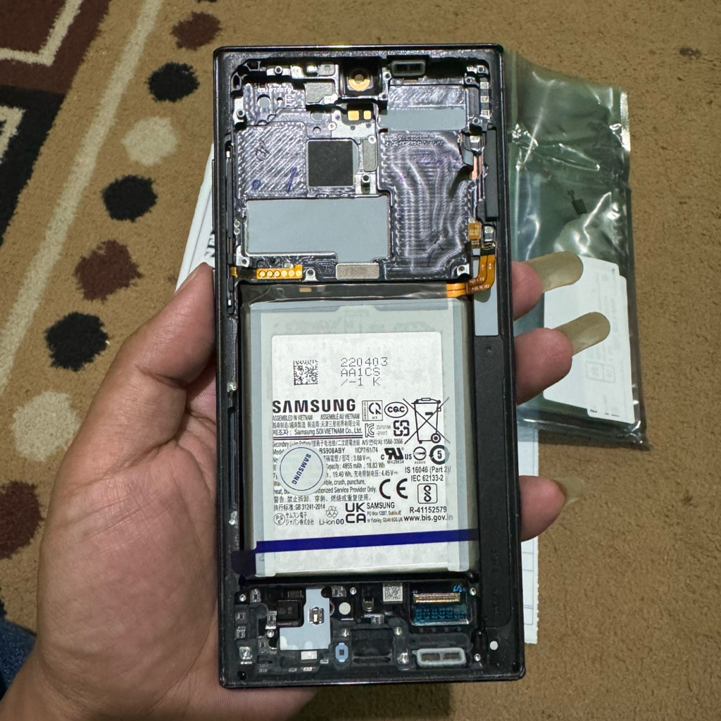 Jual LCD satu set frame batrai samsung s22 ultra original | Shopee ...