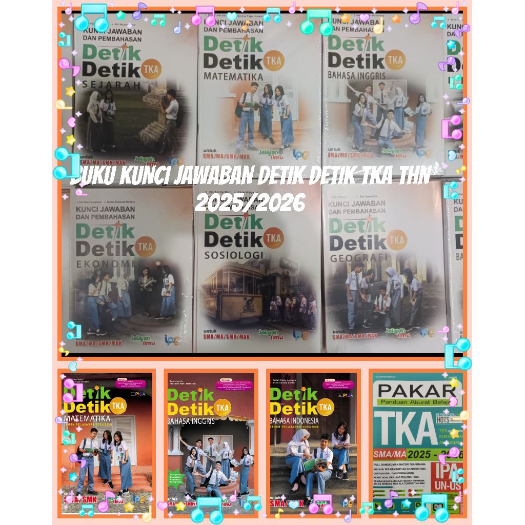 Jual BUKU KUNCI JAWABAN DETIK DETIK TKA 2025/2026 | Shopee Indonesia