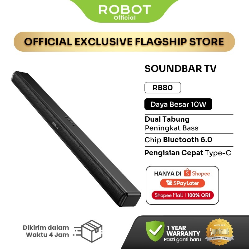 Jual ROBOT Speaker Soundbar Home Theater Speaker TV Bluetooth 6.0 Dual ...