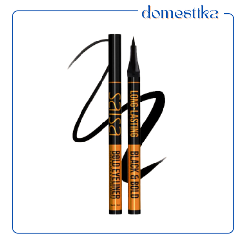 Jual -DOMESTIKA- SALSA Bold Eyeliner - Super Black Waterproof Pen ...