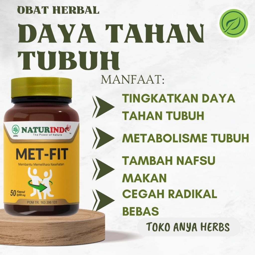 Jual Met Fit Obat Herbal Masuk Angin Penjaga Daya Tahan Tubuh Imun ...