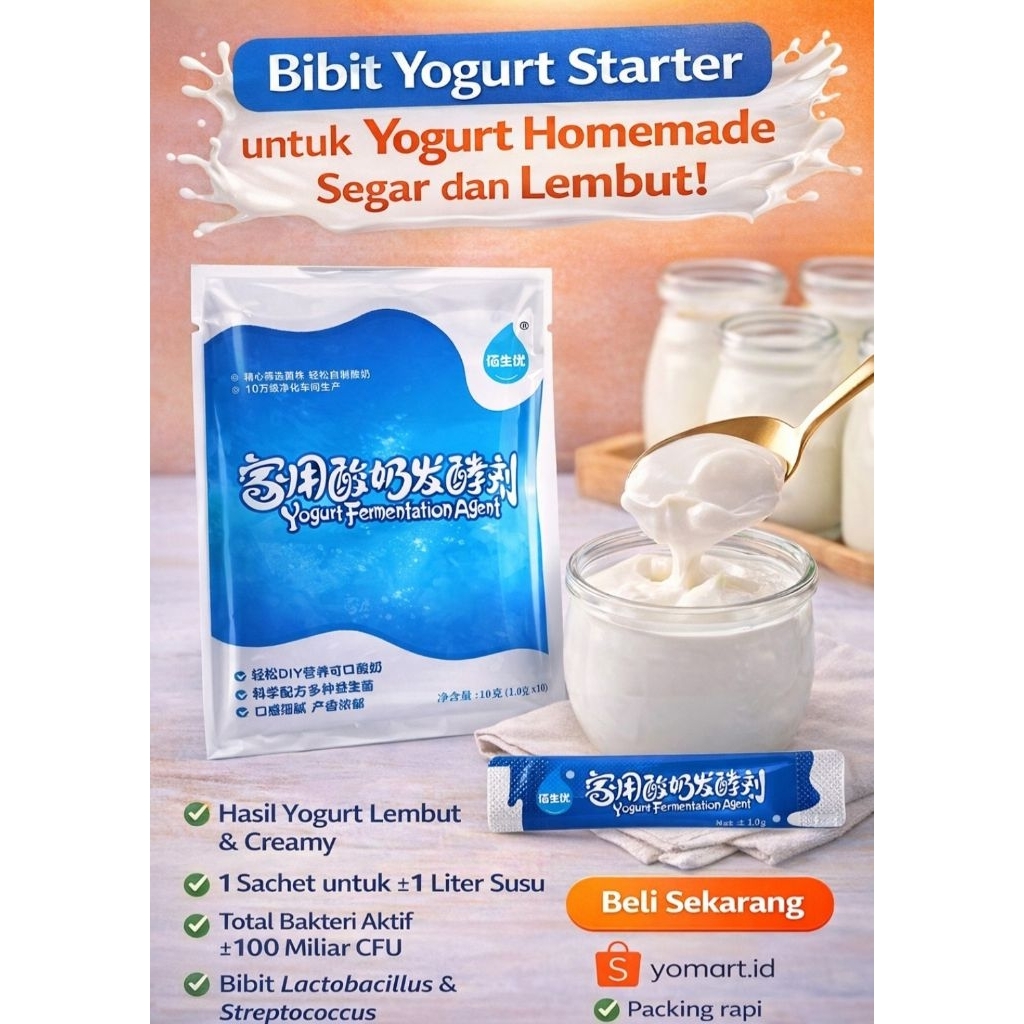 Jual Starter yogurt /bibit yogurt/ bubuk yogurt - Origin Bulgaria - 5 ...
