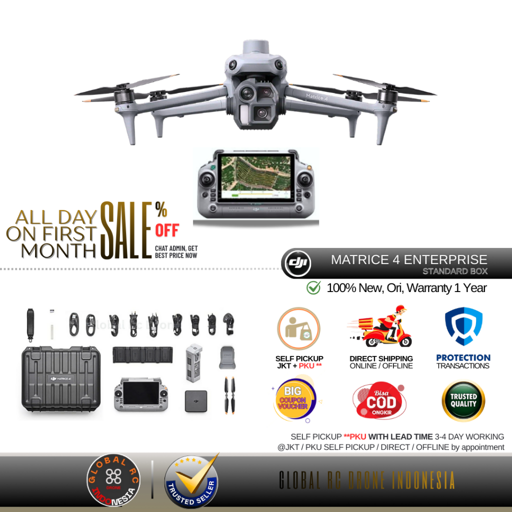 Jual DJI Matrice 4 Enterprise DJI M4E Matrice 4E Drone Mapping 3D 2D ...