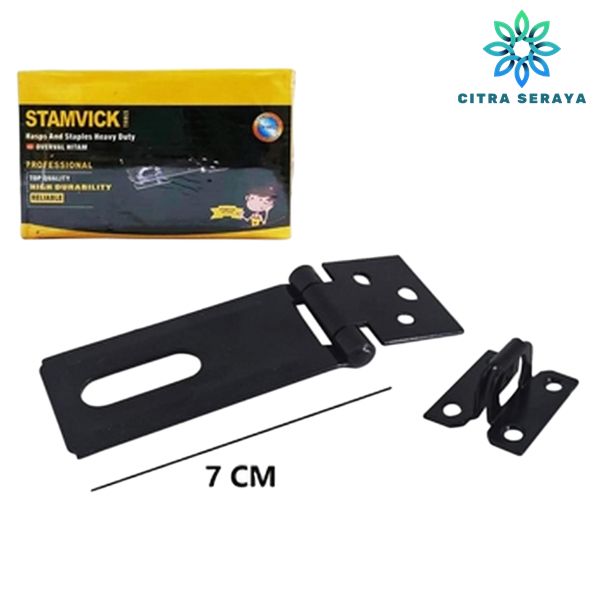 Jual STAMVICK Overpal Plat Hitam Tebal 3" Inch 7 cm Cantolan Engsel ...