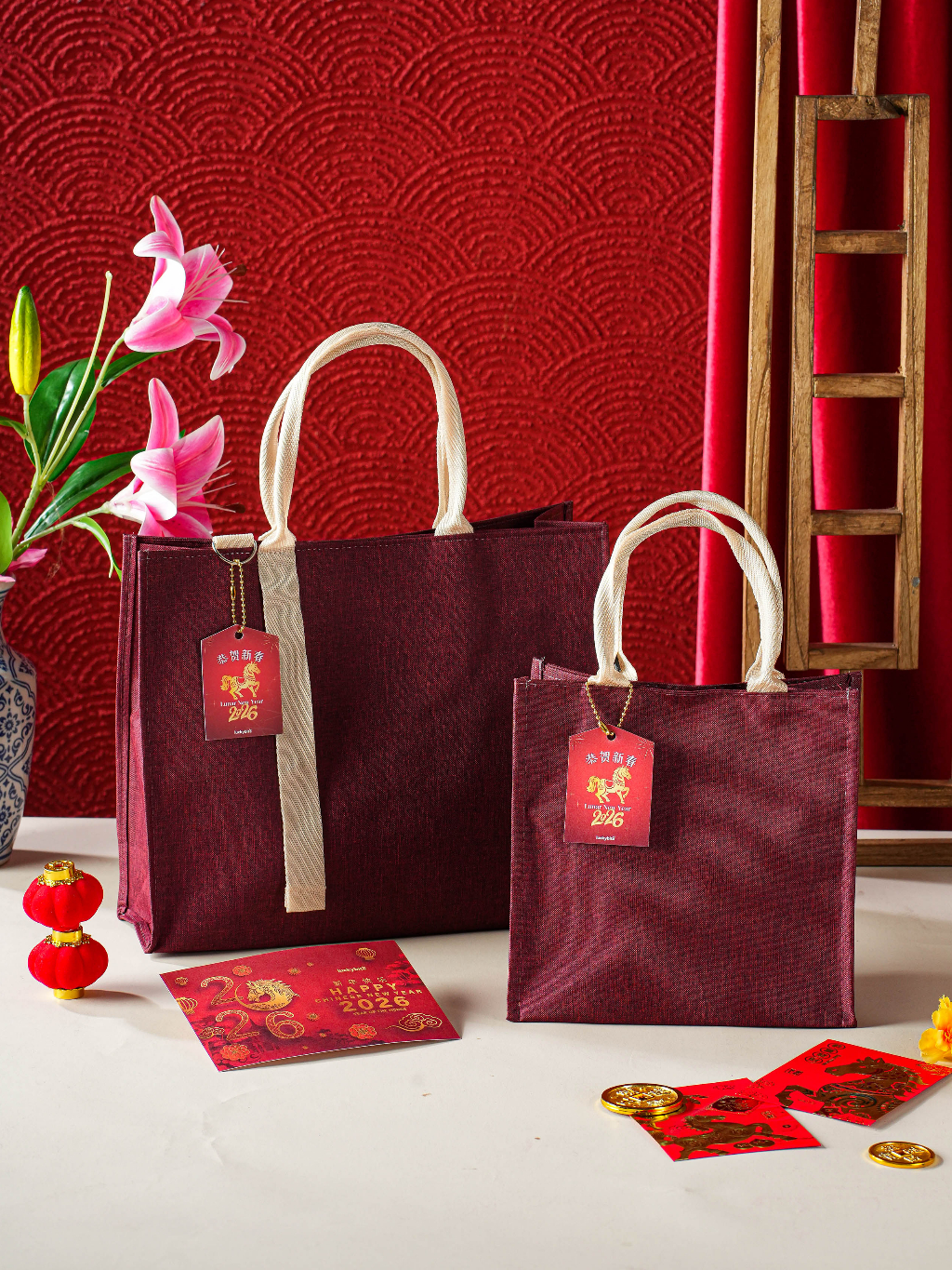 Jual Hampers Imlek / CNY Hampers / Parcel Imlek - CANVAS BAG ...