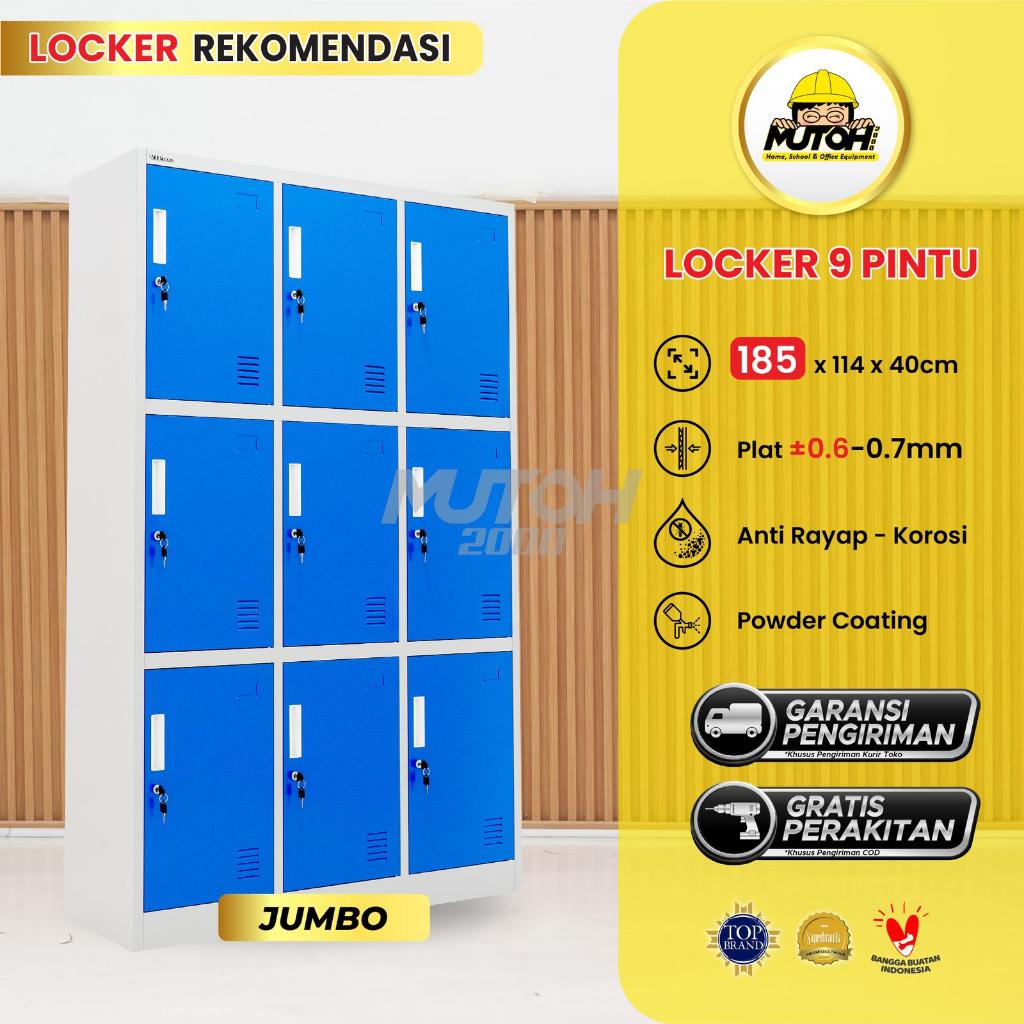 Jual loker besi loker kantor lemari locker karyawan helm in loker 9 ...