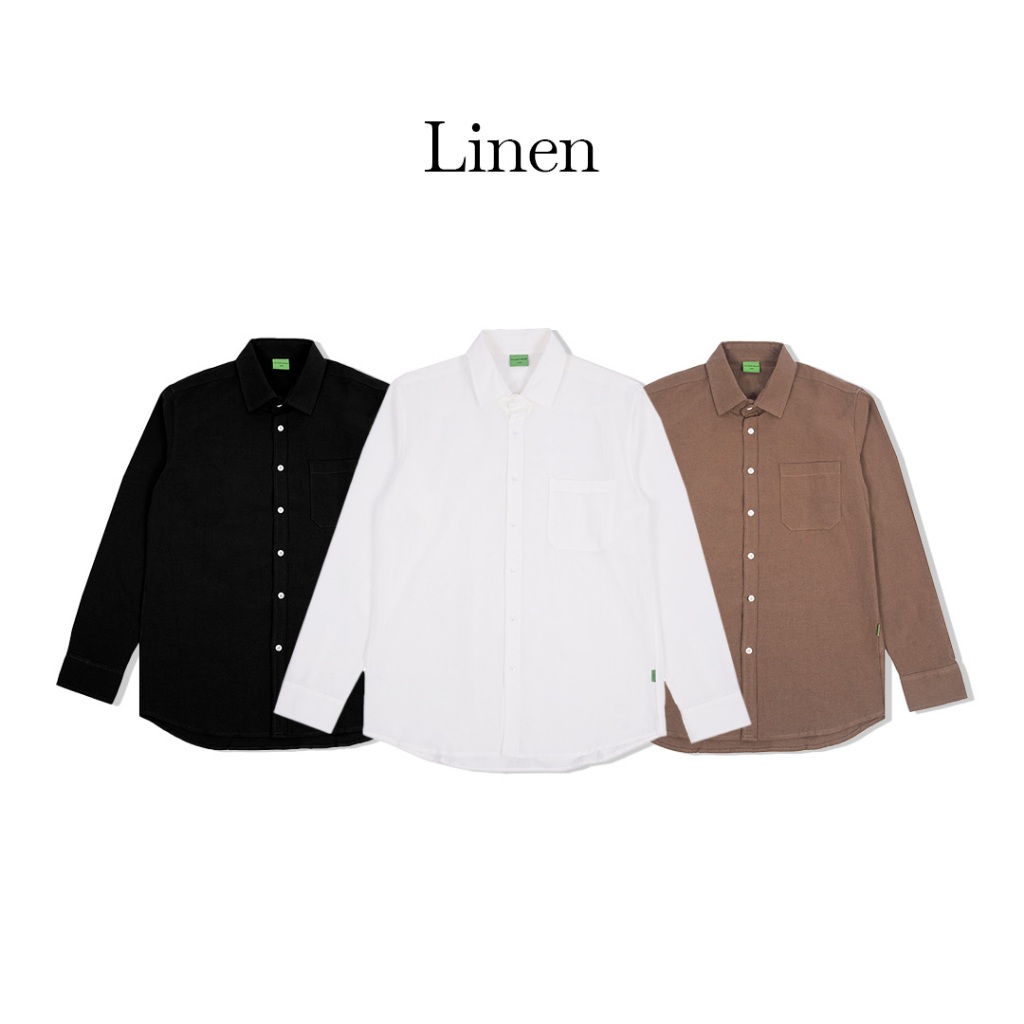 Jual The Don's House PHANTOM LS - Kemeja Linen Lengan Panjang Polos ...