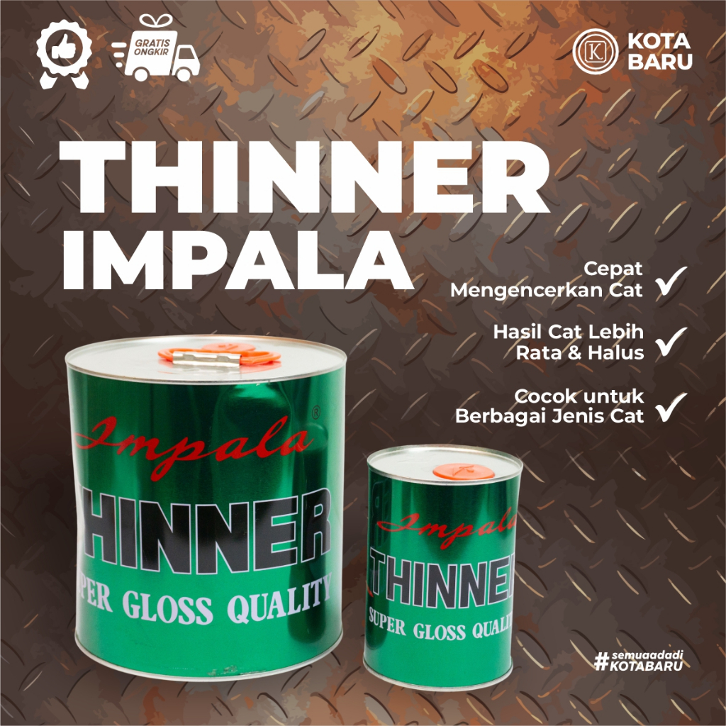 Jual Impala Thinner Cat Serbaguna 1 Liter / 5 Liter | Shopee Indonesia