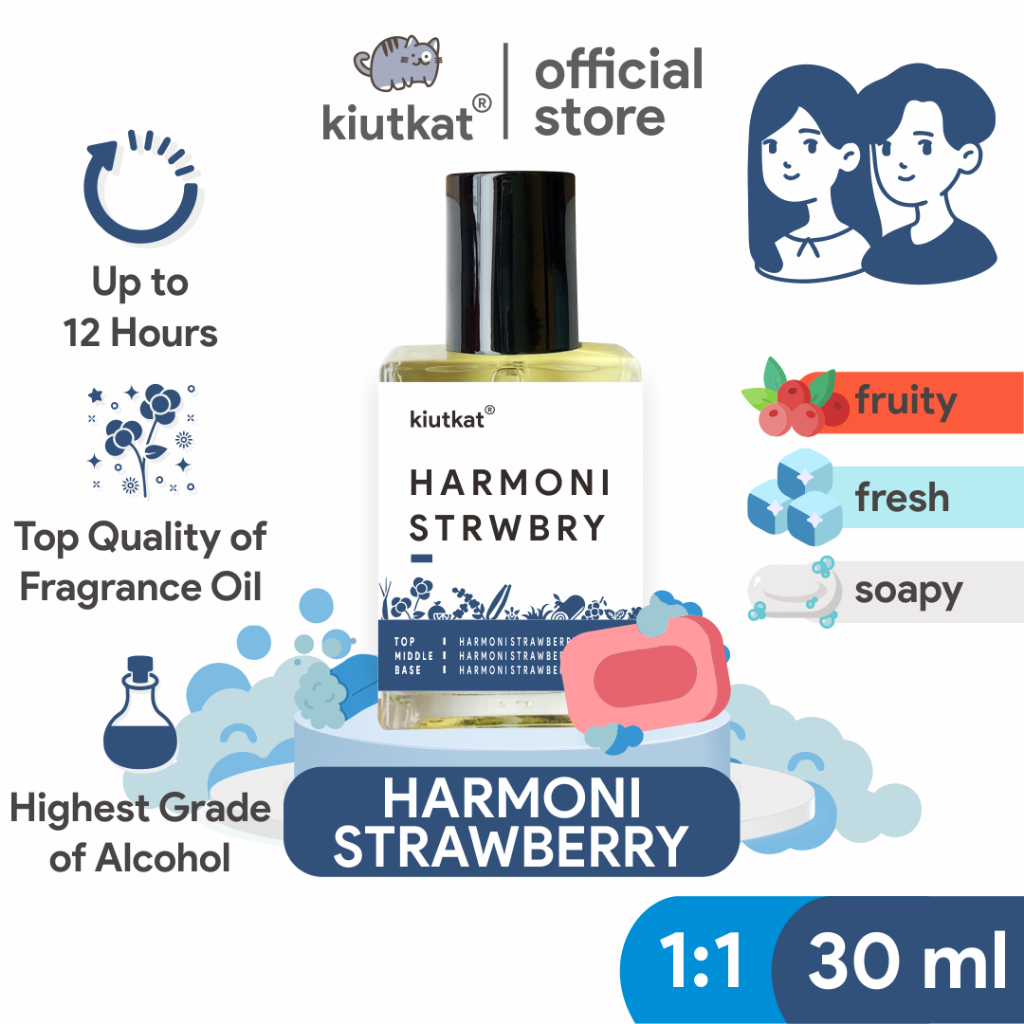 Jual Parfum SABUN HARMONI STRAWBERRY by KIUTKAT - Parfum Spray 30ml dan ...