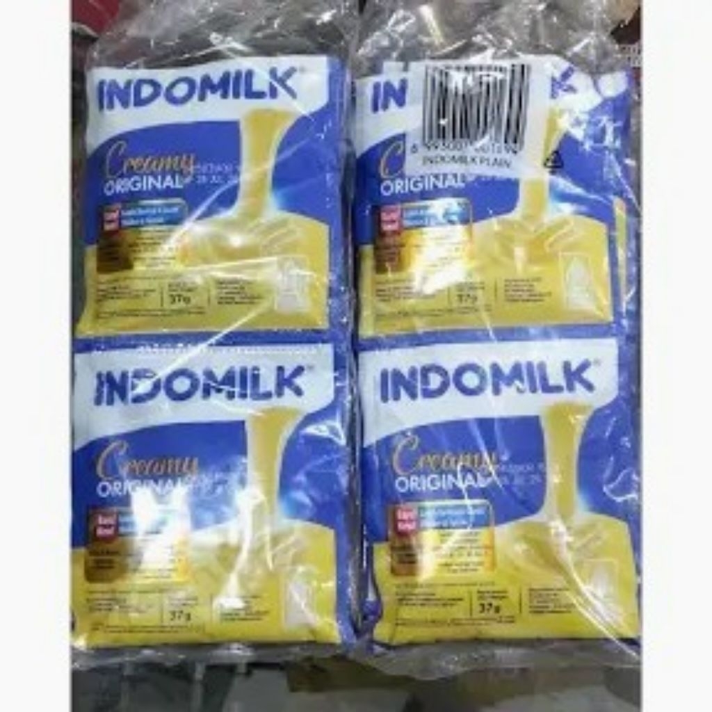 Jual SKM INDOMILK PLAIN SACHET 6X37GR/ Indomilk SKM Plain 1 Renceng ...