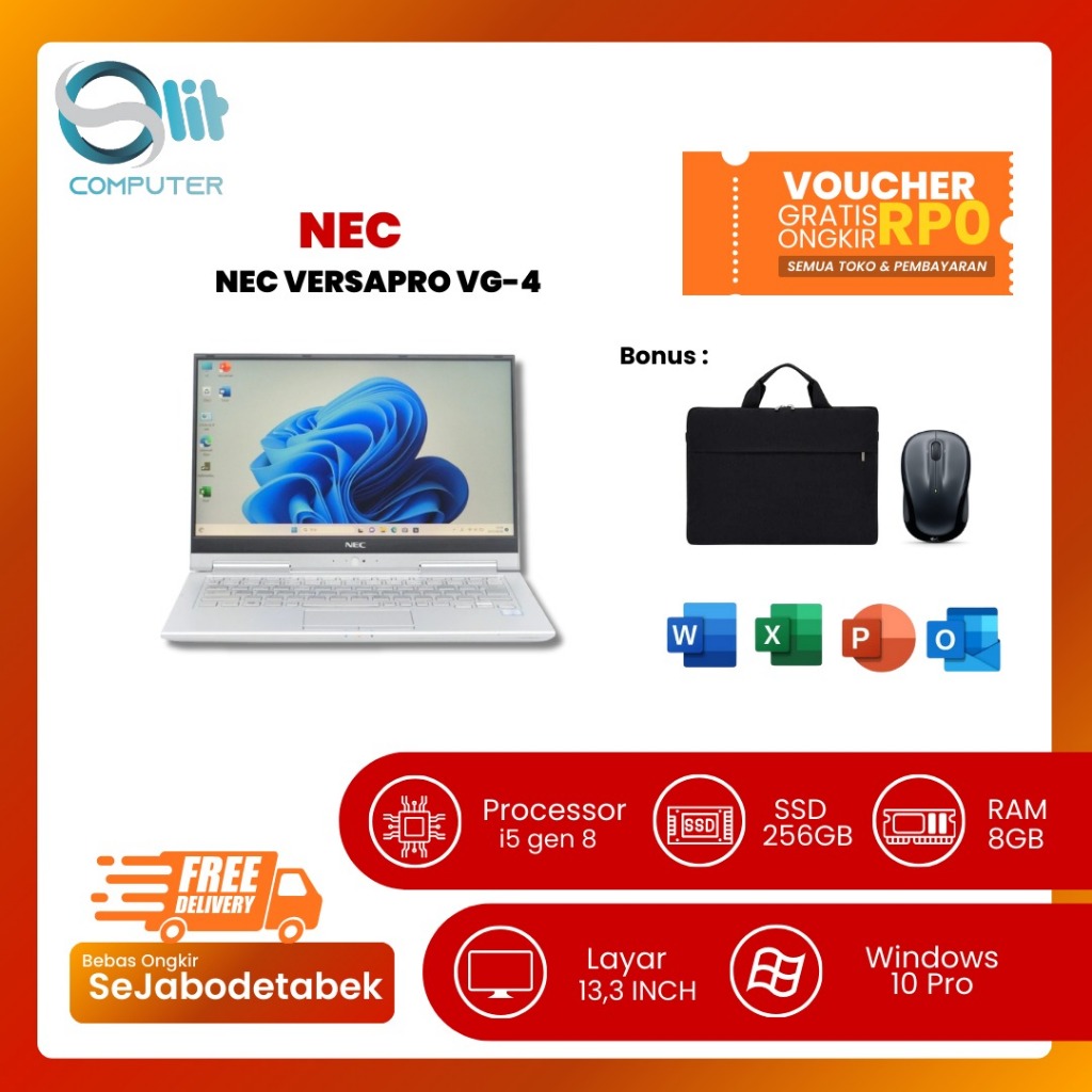 Jual NEC VersaPro VG4 i5 | RAM 8GB | SSD 256GB | FHD 13.3” | Laptop ...
