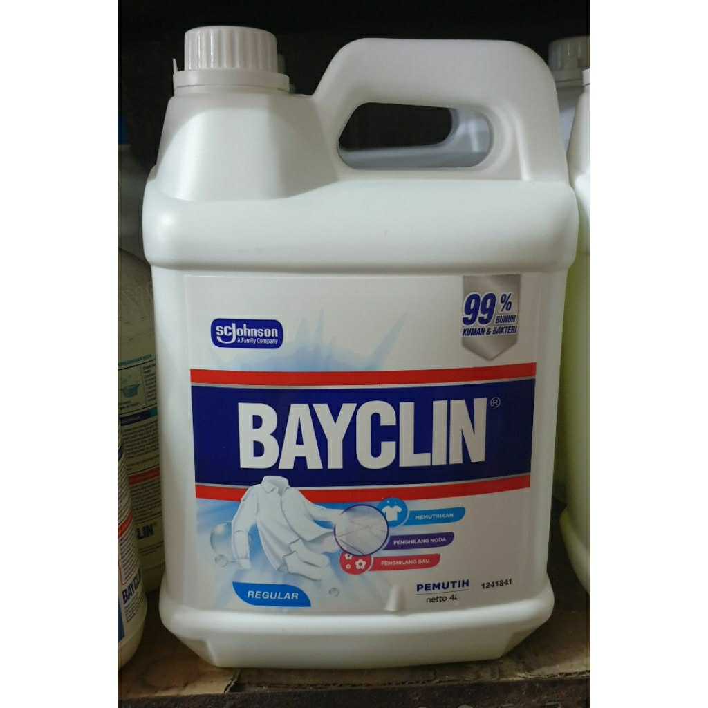 Jual Bayclin pemutih regular 5 in 1 jerigen 4L | Shopee Indonesia