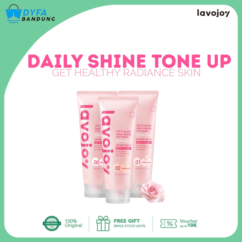 Jual LAVOJOY Let It Glow Daily Shine Body Serum Instant Tone Up SPF 20 ...