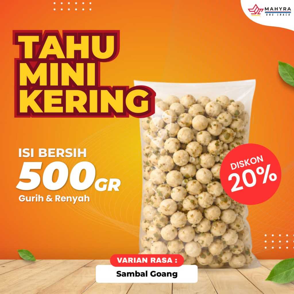 Jual Tahu Bulat Mini Kering M1 Sambal Goang 500GR | Shopee Indonesia