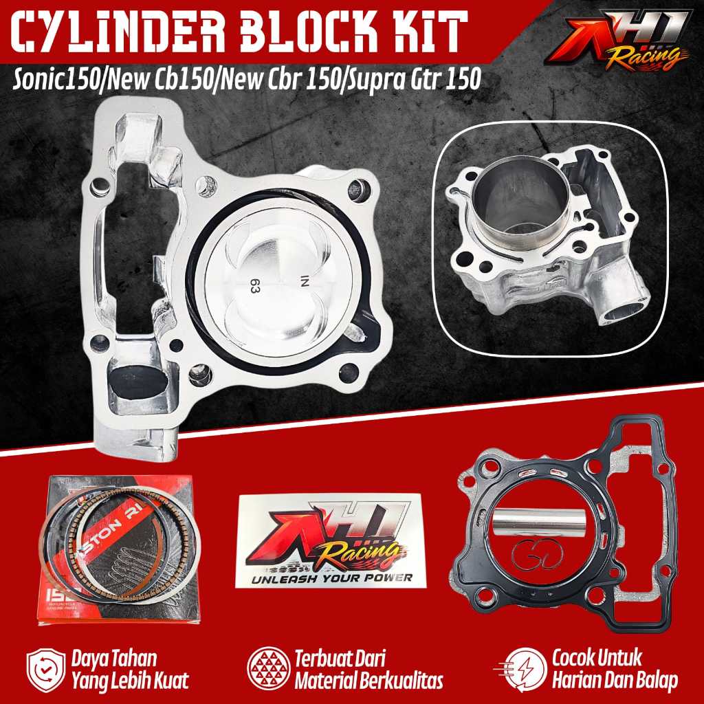 Jual BORING BLOCK BLOK SEHER SONIC 150 R SUPRA GTR 150 NEW CB150R NEW ...