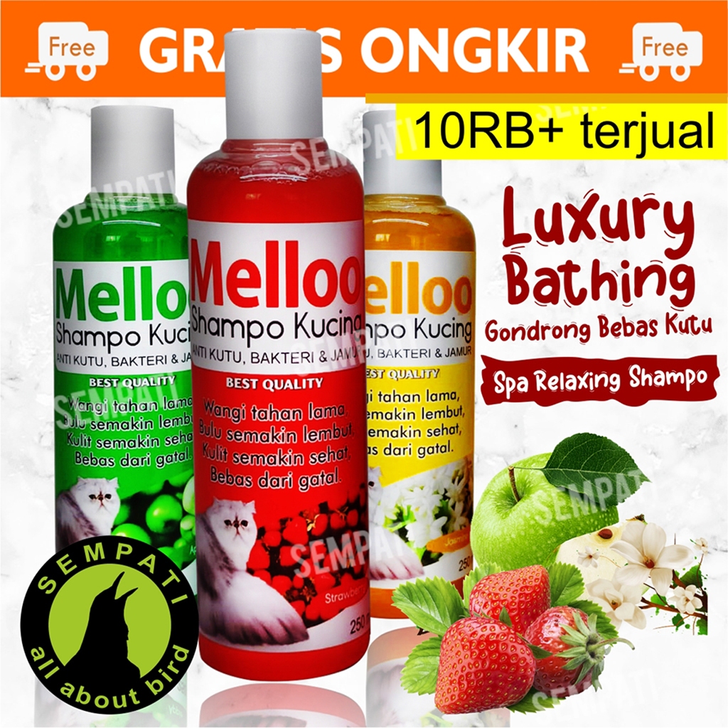 Jual SEMPATI Melloo 250ml Degreaser Shampo Kucing Anjing Kitten Anabul ...