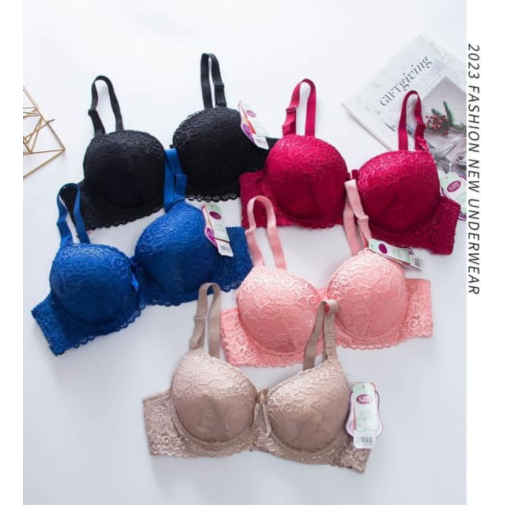 Jual 8818 bra kawat cup C ukuran Busa tebal .38.40.42.44 bra kawat cup ...