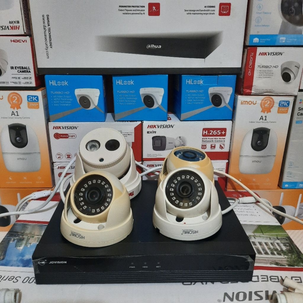 Jual Paket 4 unit ip camera dan nvr jovision | Shopee Indonesia