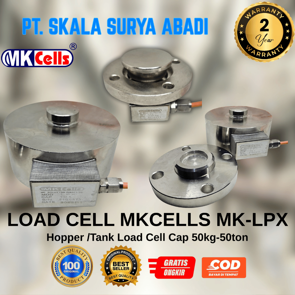 Jual Load Cell MKCELLS MK-LPX 50kg -50ton /Hopper/tank Load Cell ...