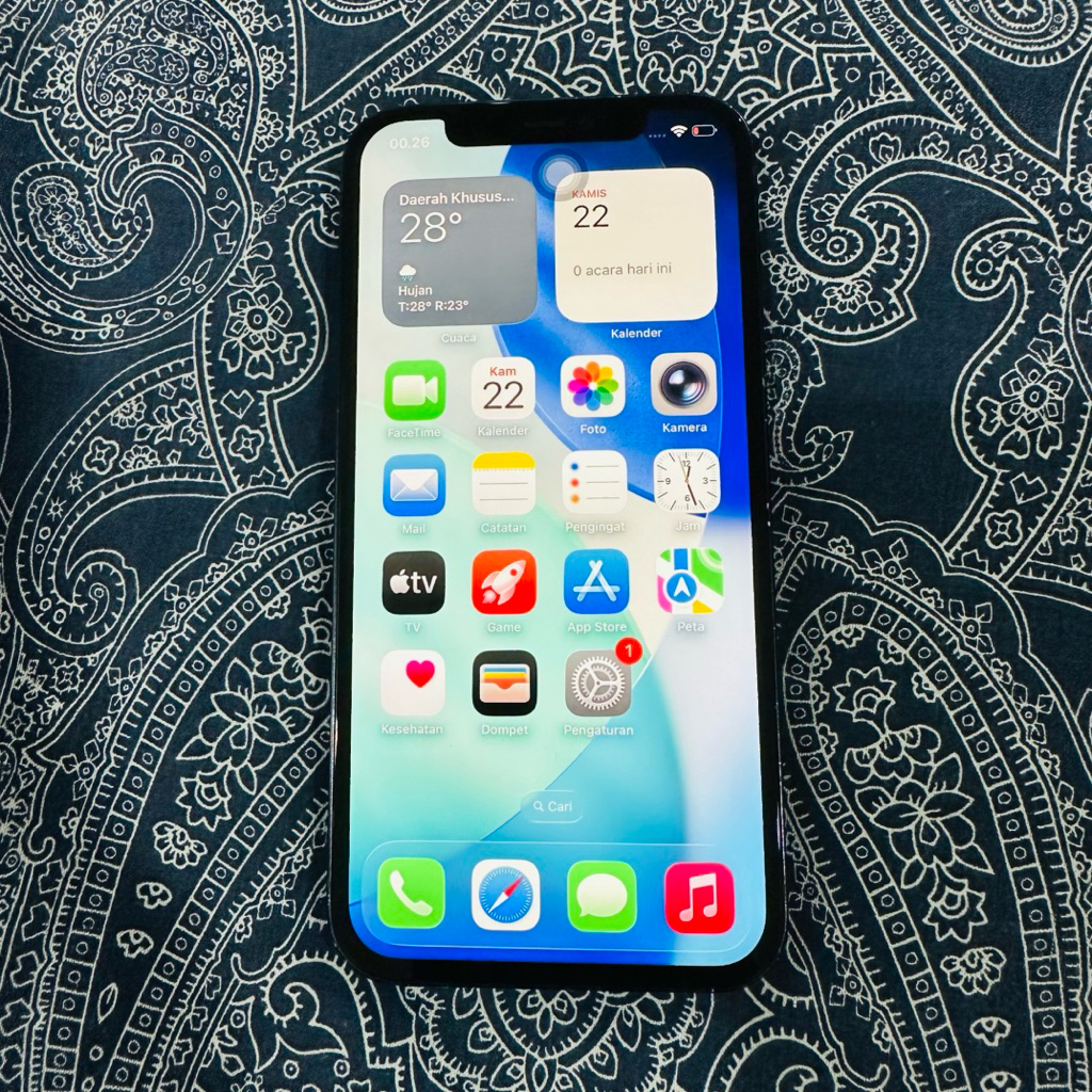 Jual IPHONE_12 64 GB PACIFIc BLACK BYPASS SECOND BA-249 | Shopee Indonesia