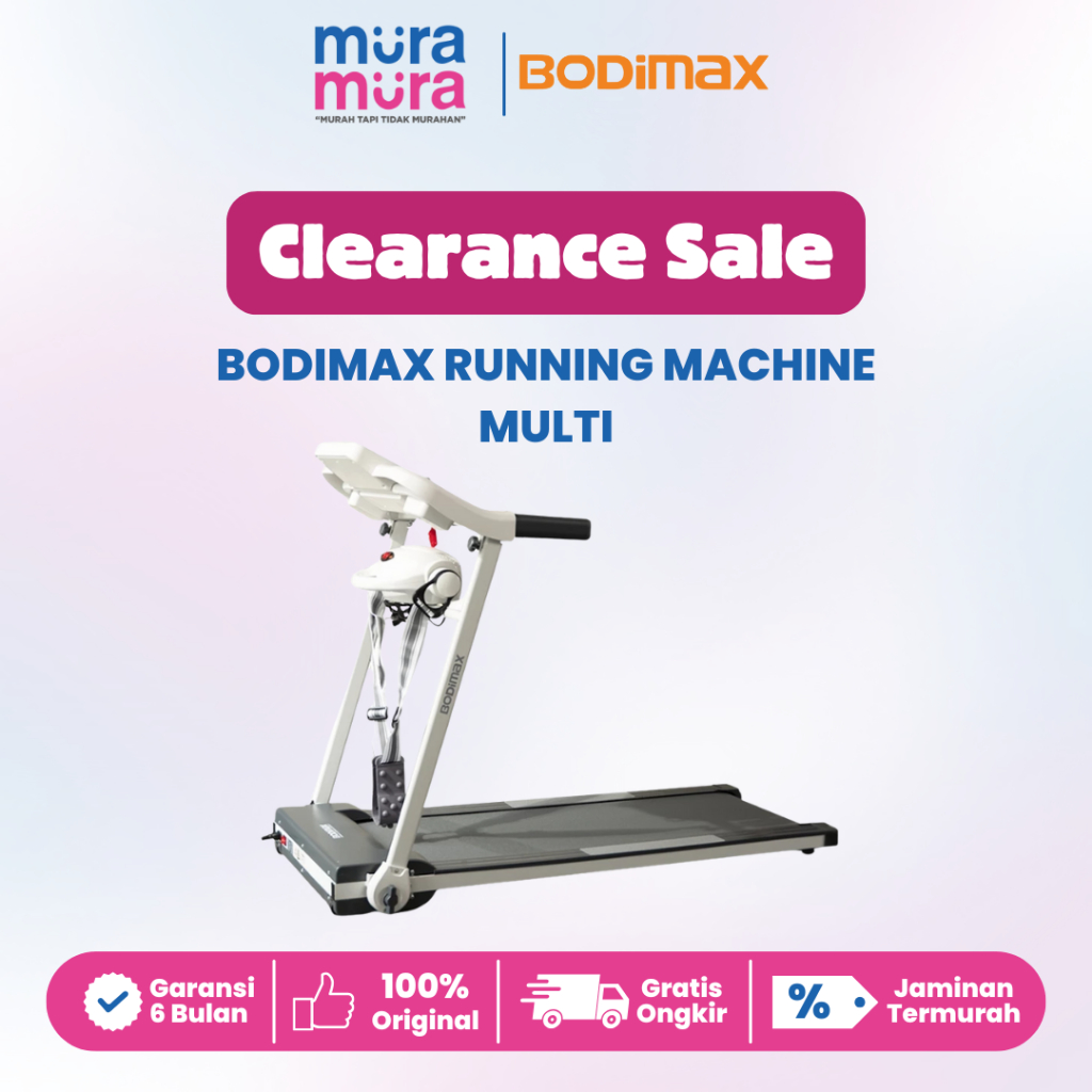 Jual Clearance Sale Bodimax Running Machine Multi Folding Treadmill Gym ...