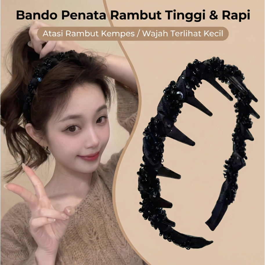 Jual Herher Bando Ruffles Nagita Slabina Satin Headband | Shopee Indonesia