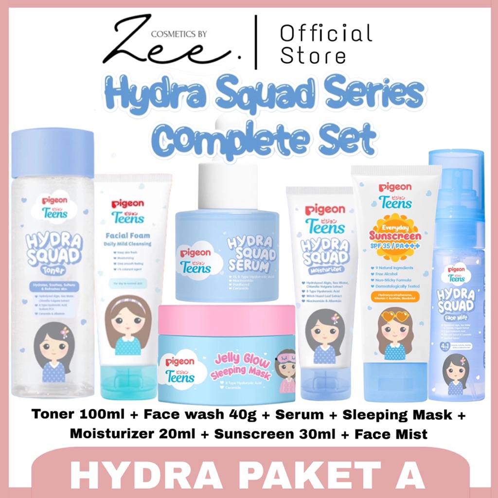 Jual HYDRA SQUAD SERIES COMPLETE SET | Skincare Remaja | Ekstra ...