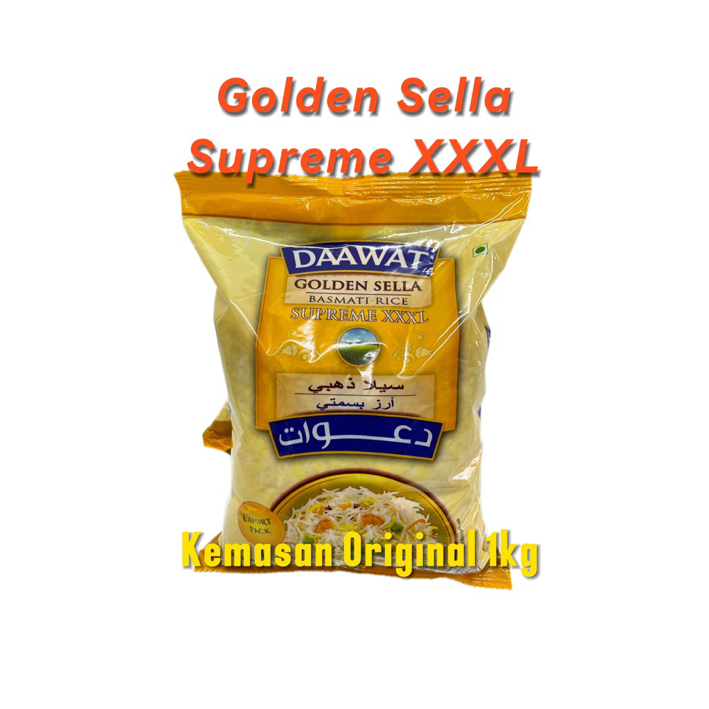 Jual Beras Basmati Daawat Golden Sella 1kg | Shopee Indonesia