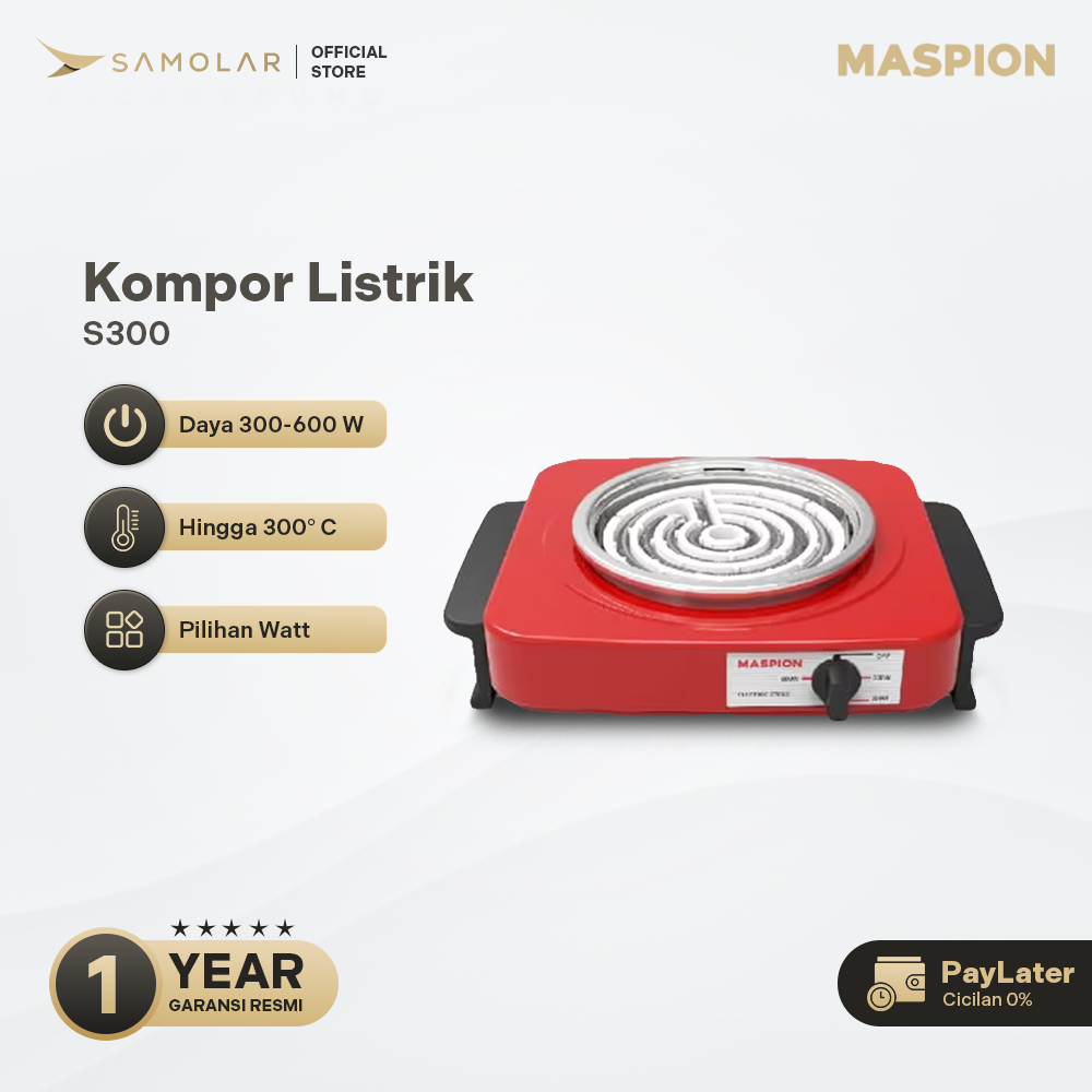 Jual Maspion Electric Stove Kompor Listrik 1 Tungku S-300 | Shopee ...