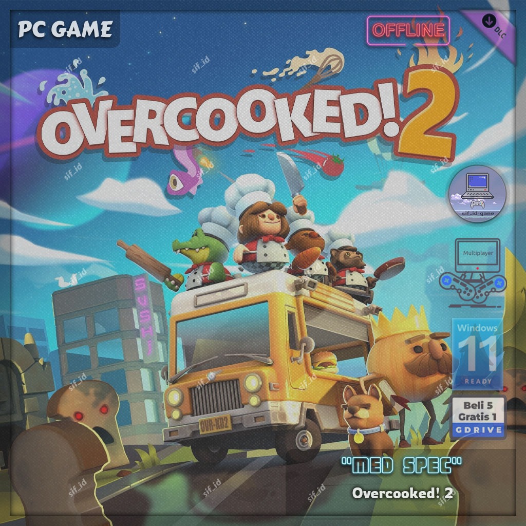 Jual Overcooked 2 - Overcooked! 2 All DLC - PC Game Multiplayer - Local ...