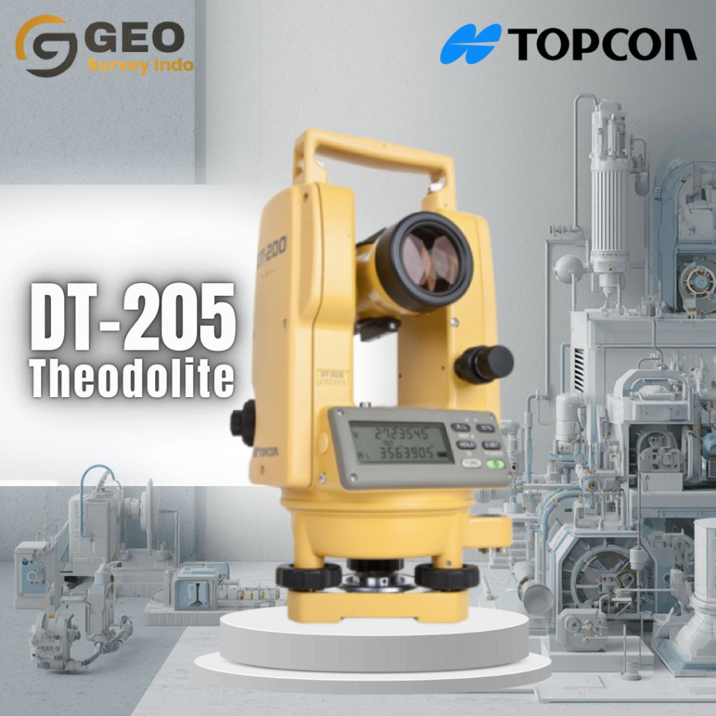 Jual Digital Theodolite Topcon DT-205 Non Laser Akurasi 5 Detik | Baru ...