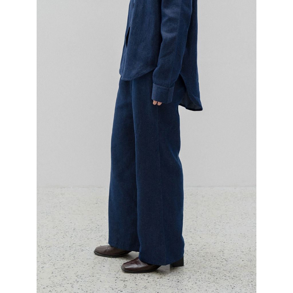 Jual RUI - Lou Wide Leg Pleated Pants | Shopee Indonesia