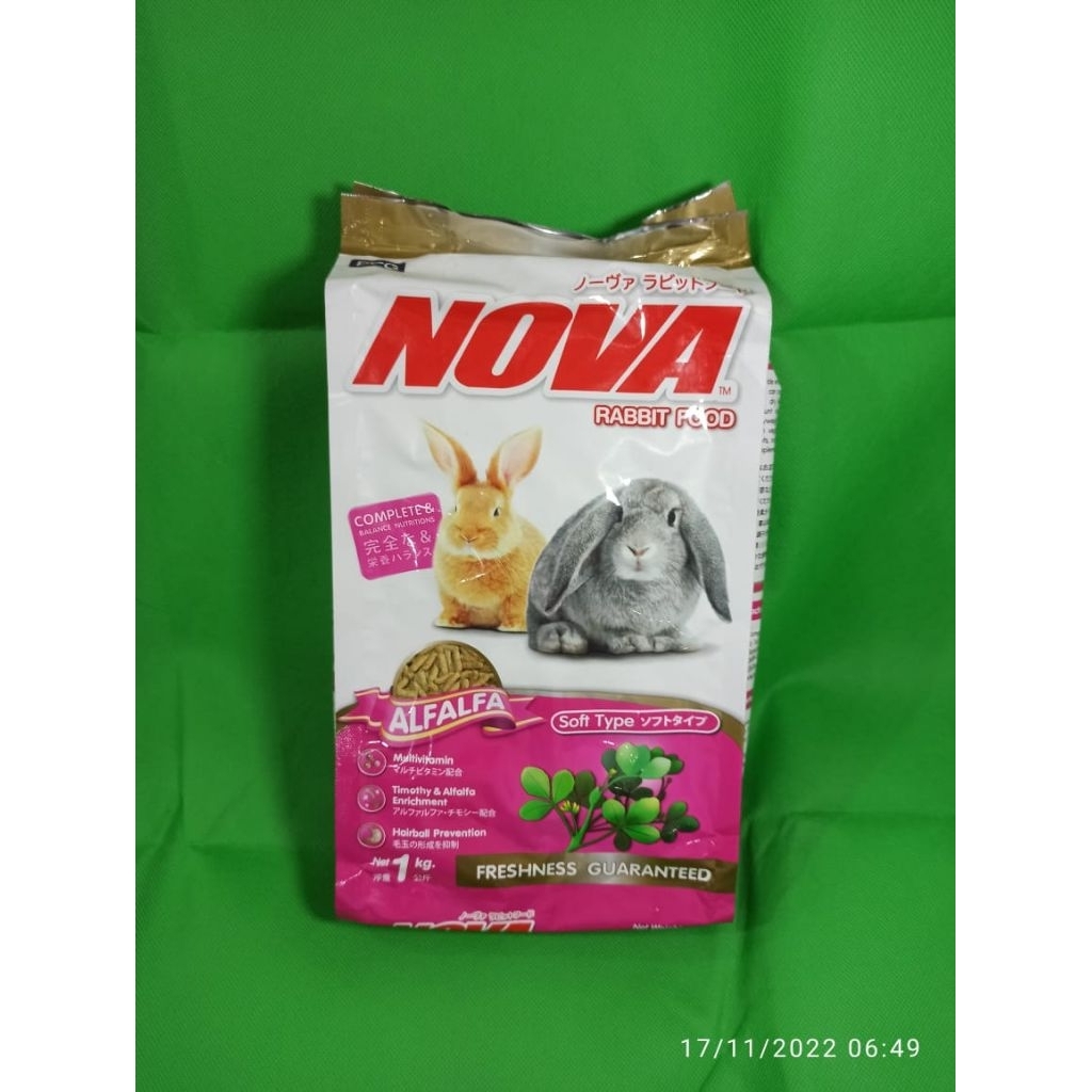 Jual Pelet Nova Rabbit Nova Kelinci 1kg | Shopee Indonesia