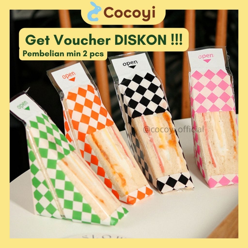 Jual [ISI ±100 LEMBAR] [COCOYI] Plastik Sandwich Roti Lapis Packaging ...
