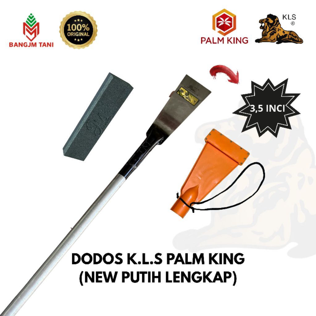 Jual DODOS KLS PALMKING NEW PUTIH 3,5 INCI GAGANG 2 METER & 1,5 METER ...