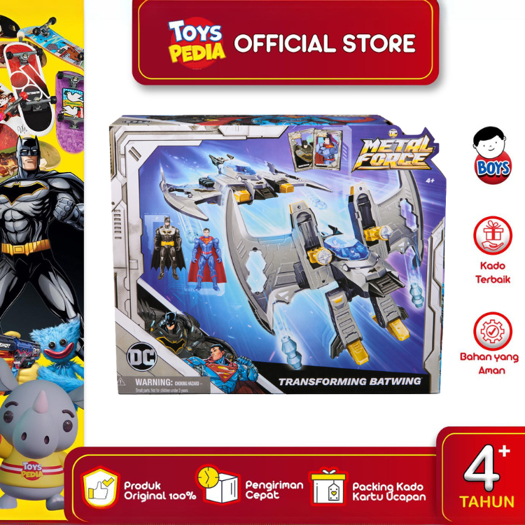 Jual Mainan DC Metal Force Transforming Batwing Pesawat & Robot 2-in-1 ...