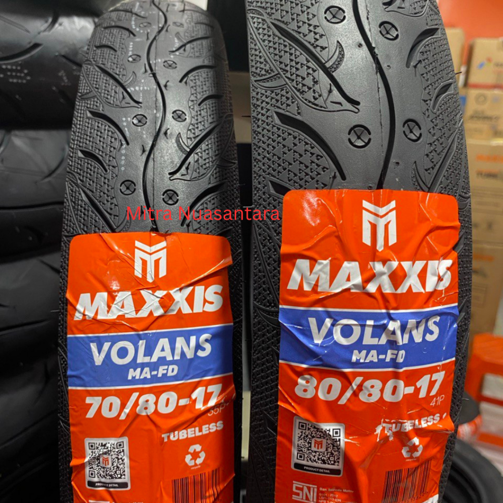 Jual (Paket Hemat) SNI Ban MAXXIS Ring 17 Volans TUBELESS { 60/80-17 ...