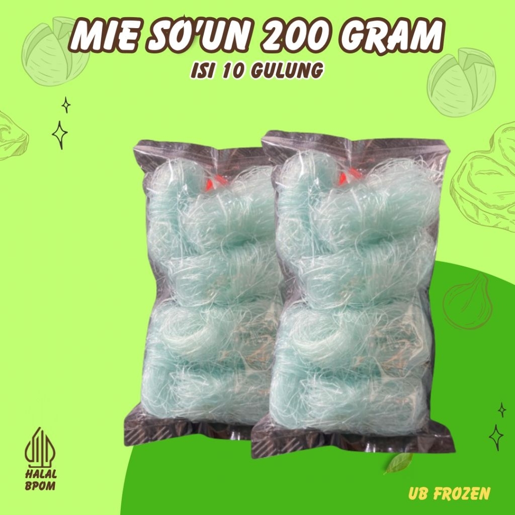 Jual Mie Soun biru 10gulung (-+200gram) | Shopee Indonesia