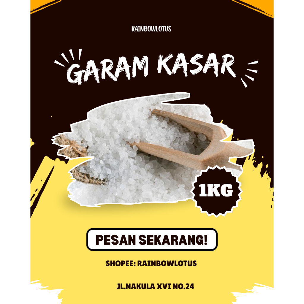 Jual RAINBOW LOTUS - Garam Kasar (1Kg) Original / Penyedap Masakan ...
