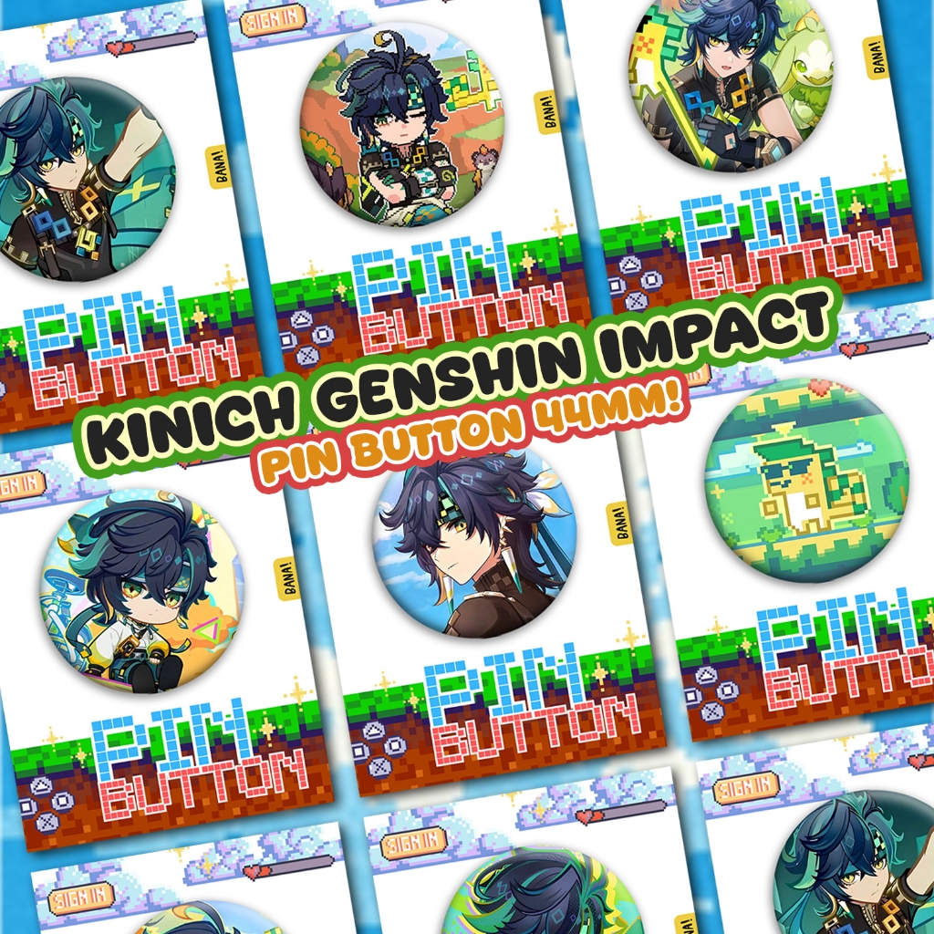 Jual Pin KINICH Genshin Impact BIG size Pin Anime BACA DESKRIPSI DULU ...