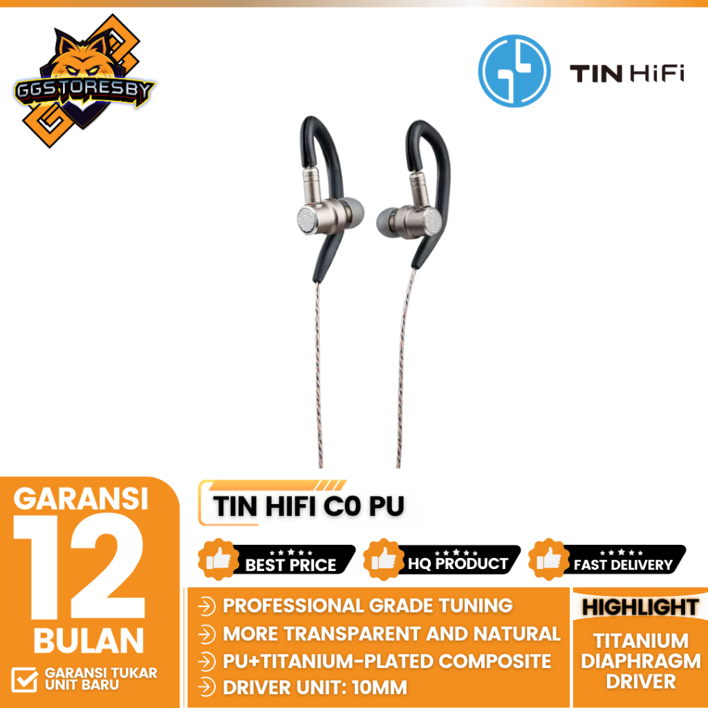 Jual Tin HIFI C0 PU + Titanium Diaphragm Driver In Ear Monitor Earphone ...