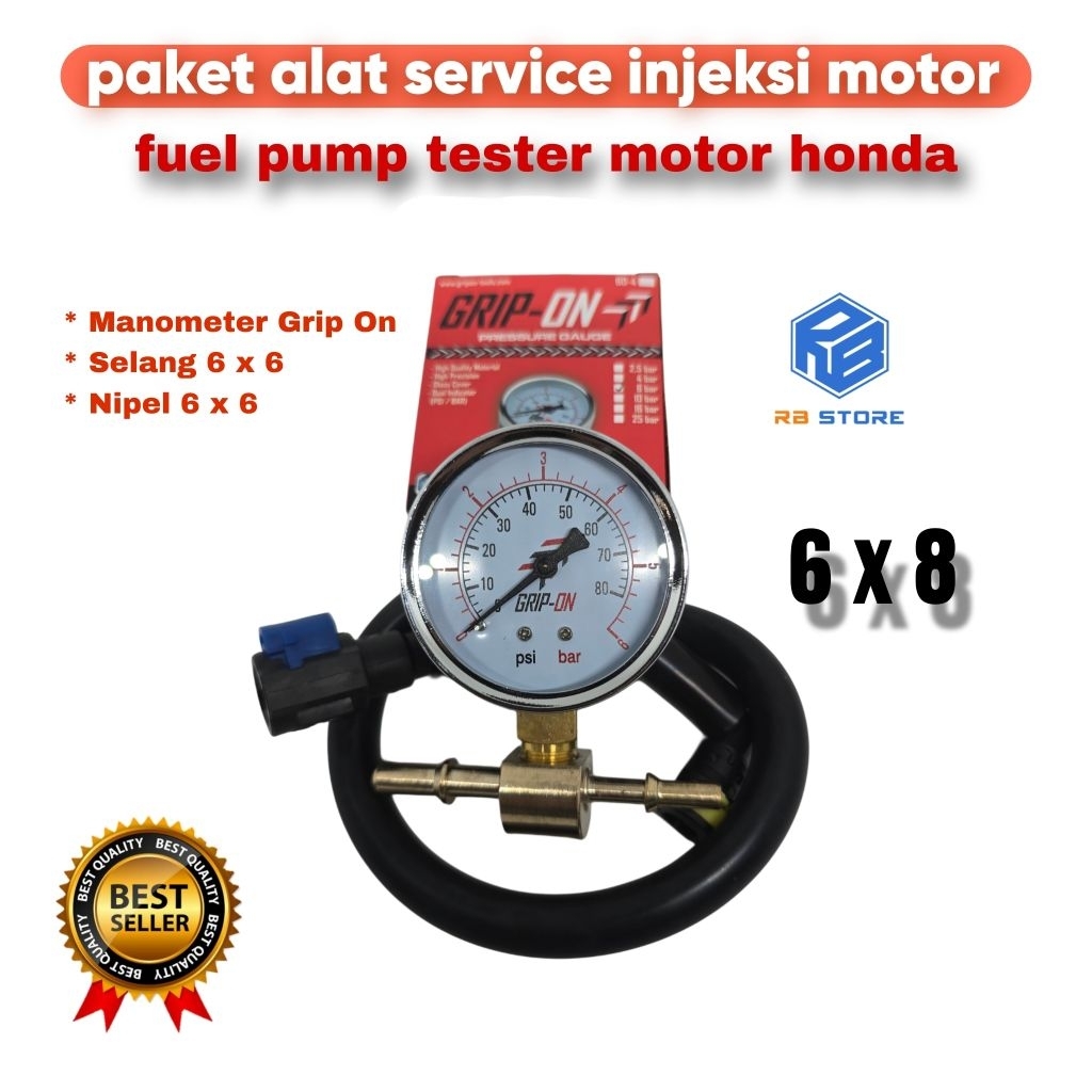 Jual Fuel Pump Tester GRIP-ON Alat Cek Ukur Tekanan Bahan Bakar Motor ...