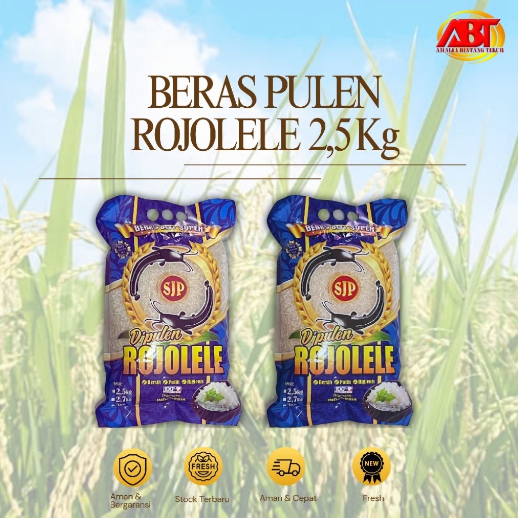 Jual ABT - 2,5 Kg Beras Pulen Rojolele PREMIUM Enak dan Bersih | Shopee ...