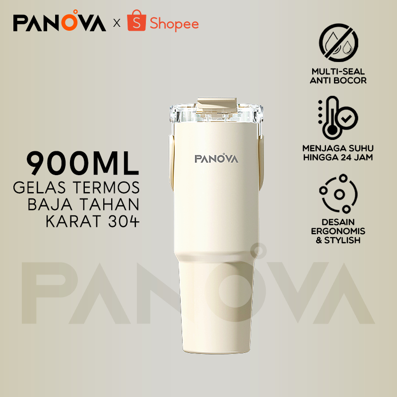 Jual Tumblr BONBOX Stainless Steel 304 900ml Putih/Abu-abu Tahan Dingin ...